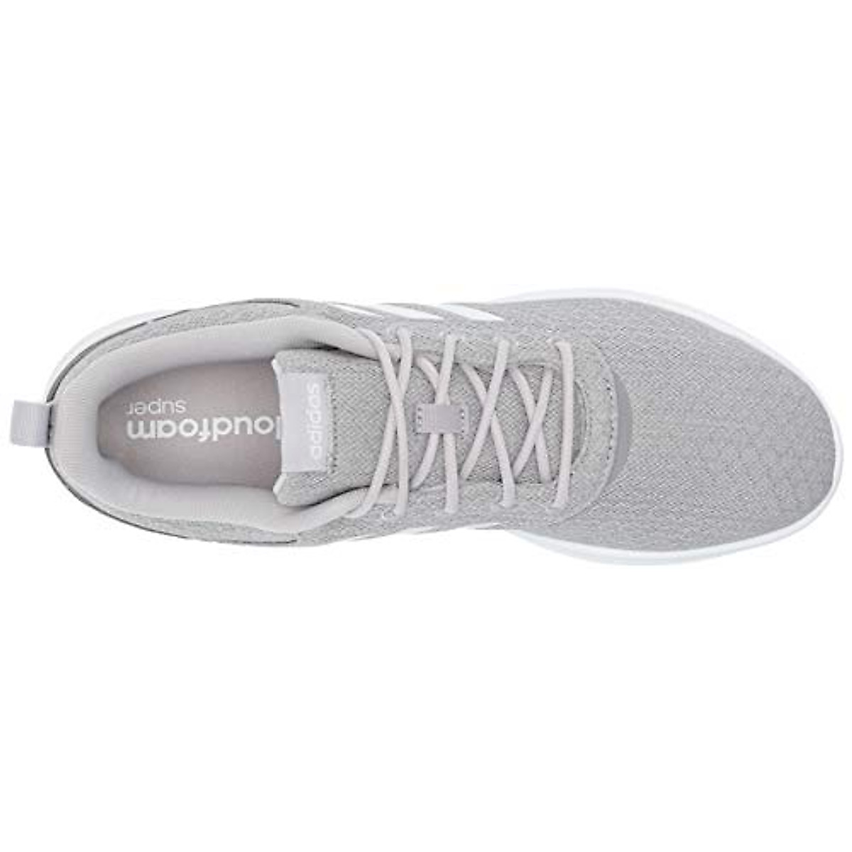adidas Women's QT Racer 2.0 Running Shoe, Grey/White/Grey, 7.5