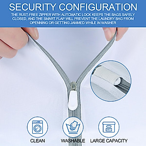 4Pcs Mesh Laundry Bags,Laundry Bags Mesh Wash Bags,Laundry Bags For Washing Machines,Large size(Two 16 * 20 inch+Two 24 * 24 inch) For clothes, pants, skirts, outerwear, anti knot