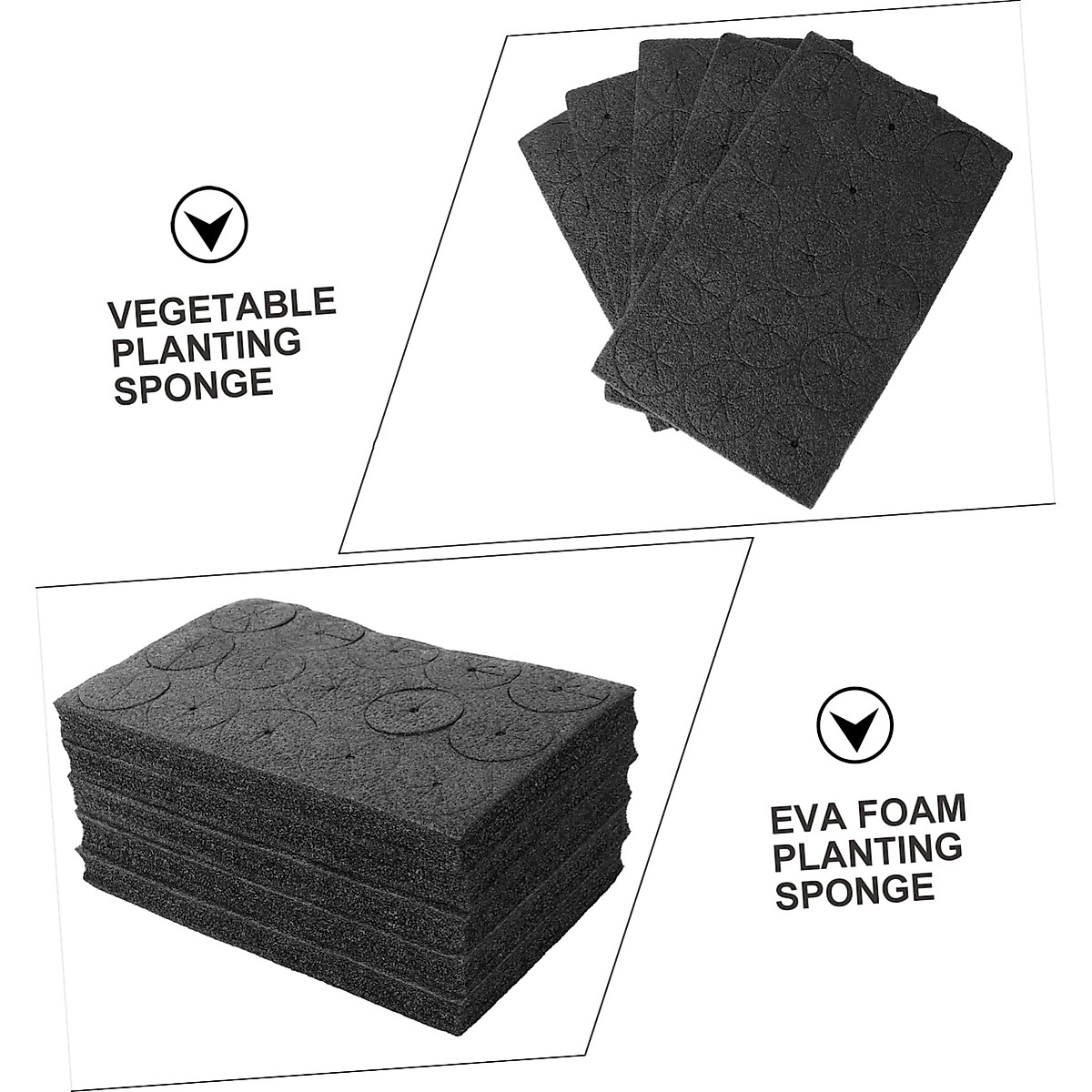 DECHOUS 150 Pcs Foam Colonization Sponge Germination Sponge Growing Sponge Hydroponic Sponges Plant Nursery Pot Nursery Pots Sponge Plant Germination Kits Hydroponics Accessories