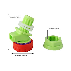UtySty 2 Pack Spigot Faucet Knob Tap Switch Spout Dispenser Replacement Bulkhead Fitting for Outdoor Water Storage Jug Tank Container Rain Barrels Compost Bin Bottle Beverage Bottle Wine Bucket