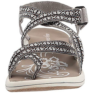 Easy Street Women's Sport Sandal, Grey, 6.5 X-Wide