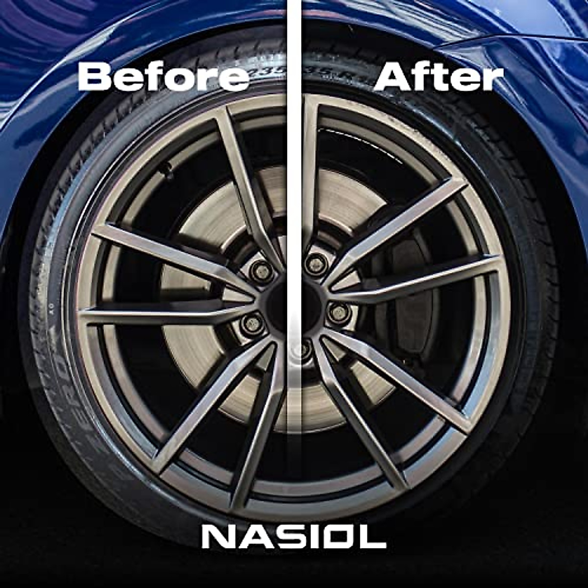 Nasiol DetailerShine Trim and Tire Shine Spray, Trim Shine Care, Tire Coating&Dressing, Best Tire Shine Products, Car Detailing Supplies,Automobile Trim, 17 fl oz.