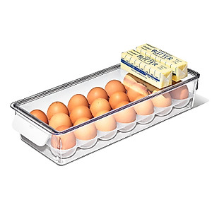 OXO Good Grips Fridge Egg Holder with Removable Tray and Lid