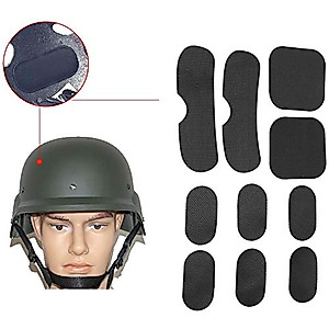 Hunting Explorer Tactical Airsoft Helmet Pads EVA Foam, 19pcs/Set Helmet Replacement Foam Padding Kits Set Accessories Mats for Fast/Mich/ACH/USMC/PASGT Helmet