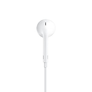 Apple EarPods Headphones with 3.5mm Plug. Microphone with Built-in Remote to Control Music, Phone Calls, and Volume. Wired Earbuds