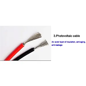 SHIERLENG 1 Pair 10AWG 10FT Solar Extension Cable with PV Male Female Connector Photovoltaic Red Black Wire (6mm2) for Solar Panel Cable Kit System (10FT)