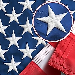 American Flag,3x5 American Flag Outdoor Heavy Duty Made In Usa,American Flags For Outside 3x5, Built For Outdoor Use,The Best Us Outdoor Flags(100% Made In Usa)