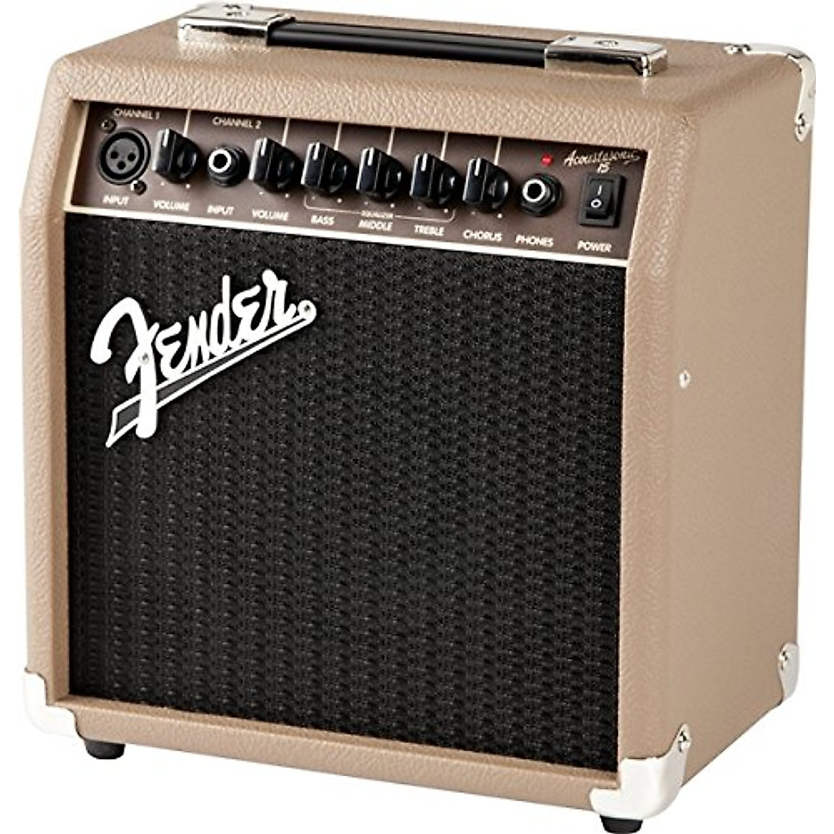 Fender Acoustasonic 15 Acoustic Guitar Amplifier Bundle with Instrument Cable, Picks, and Austin Bazaar Polishing Cloth
