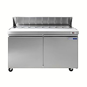 Kratos Refrigeration 69K-771 61" W Commercial Sandwich/Salad Prep Table, 16 Pan Capacity