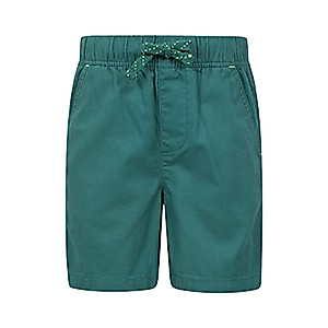 Mountain Warehouse Waterfall Girls Shorts - Durable Kids Hot Pants Green 9-10 Years