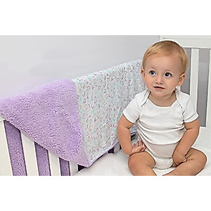 Sherpa Fleece Baby Blankets for Boys and Girls – Colorful, Reversible Baby Blankets for Newborns, Infants, Toddlers, and Nursery (Dreams & Doodles)