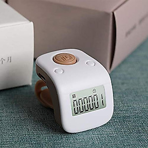 Digital Counter Asukohu Digital LCD Finger Ring Tally Counter 6Digit Buddha beads Prayer Counter Clicker