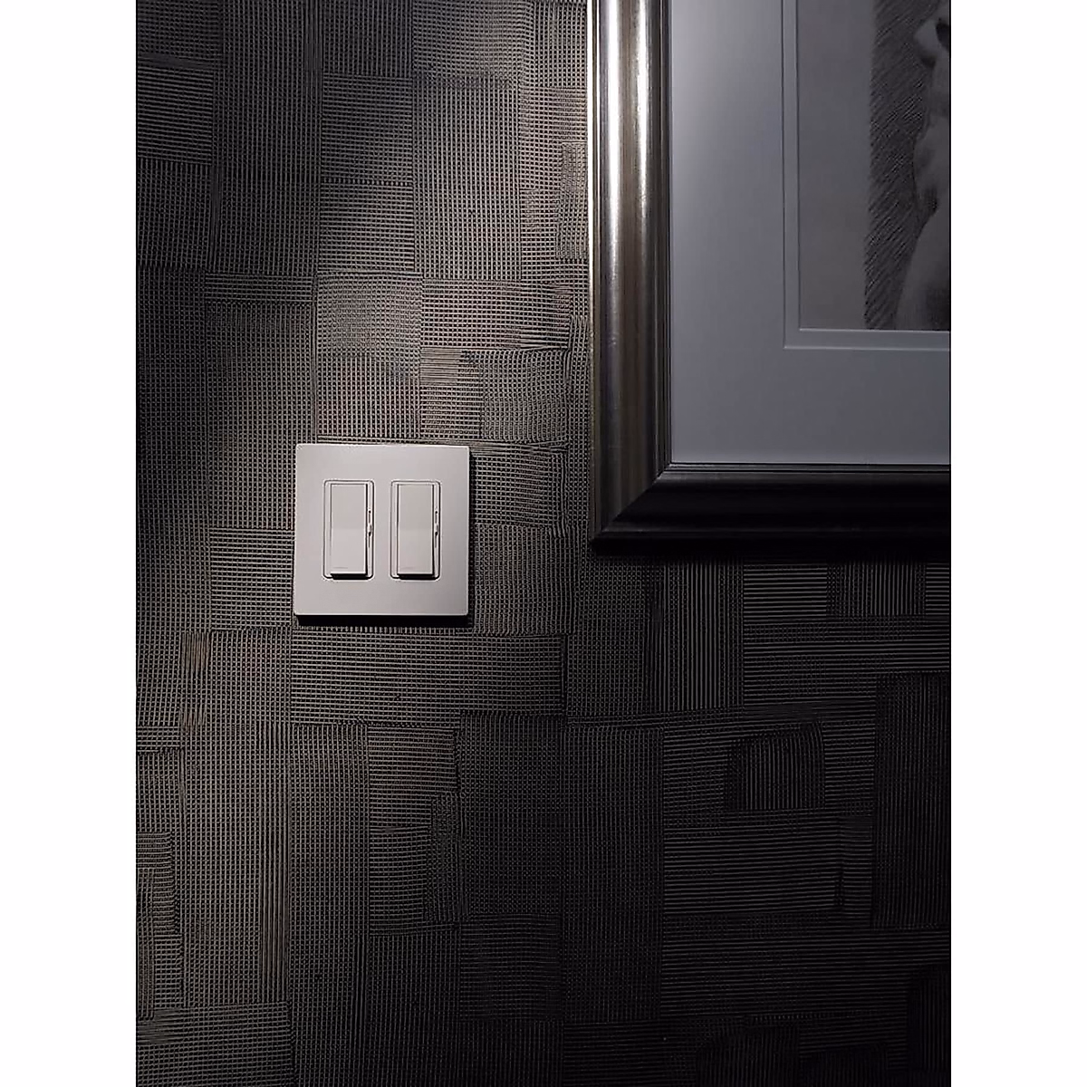 Lutron SC-2-SW Lutron CW-2 Claro Two Gang Designer Wall Plate
