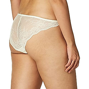 Maidenform Women's All Over Lace Tanga, Ivory, 6