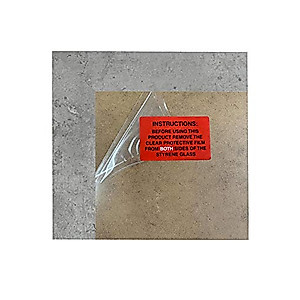 FRAMES BY POST METROMINGREYWITHIDKGRYMT5040CM1510 Frame, 50 x 40 cm Image Size 15 x 10 Inch Plastic Glass, Mineral Grey Dark Grey Mount