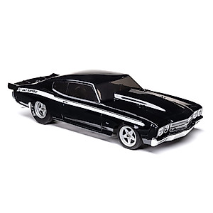 Losi RC Car 1/16 1970 Chevelle 2 Wheel Drive Mini No Prep Drag Car RTR Includes Everything Needed no Other purchases Required Black LOS01023T2