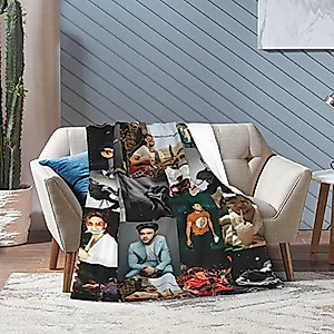 DanaJLessard Flannel Blanket Niall Singer Horan Throws Blanket Fleece Air Conditioning Blankets All Season 60"x50"