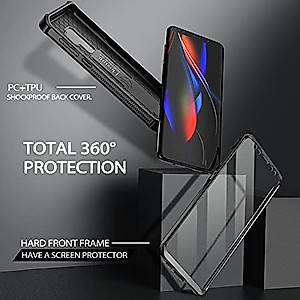 Dexnor for Samsung Galaxy S9+ Plus Case, [Built in Screen Protector and Kickstand] Heavy Duty Military Grade Protection Shockproof Protective Cover for Samsung Galaxy S9 Plus Black