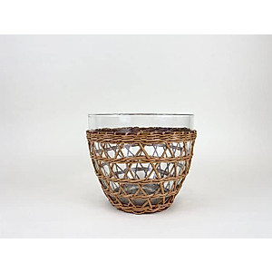 Seagrass Rattan Cage Salad Bowl | Medium
