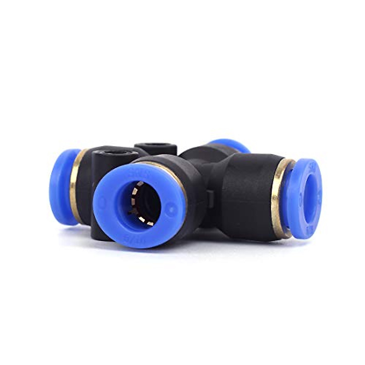 SNS Union Cross Type Plastic Push to Quick Connect Tube Fitting 4 Way 1/2" Tube OD (10 PCS) SPXL-1/2