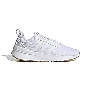 adidas Women's Racer TR21 Running Shoe, White/White/Grey, 7.5