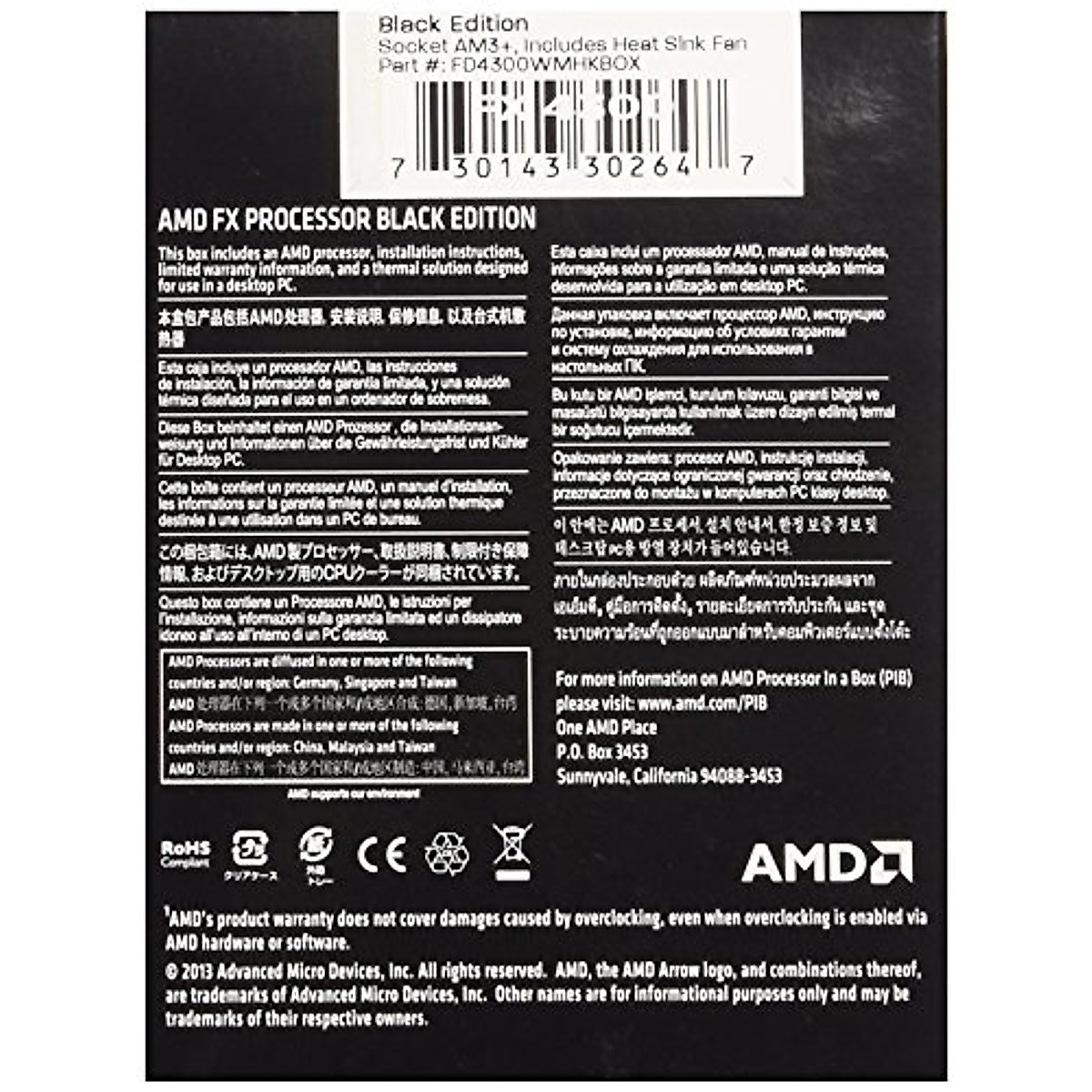 AMD 3.8 4 Socket AM3 FD4300WMHKBOX