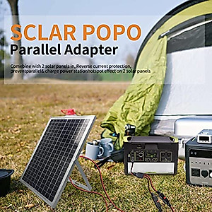 YACSEJAO Solar Charging Splitter Cable Solar Panel Extension Cable 14AWG High Power Pole Port Connector for Portable RV Solar Generator Power Station