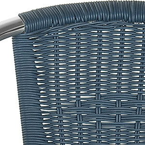 Safavieh Home Collection Wrangell Teal Indoor-Outdoor Stacking Arm Chair