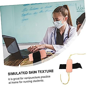 ULTECHNOVO Skin Model Mannequin Maniquin Venipuncture Practice Pad Wearable Iv Practice Trainer Kit Venipuncture Injection Model Injection Training Pad Injection Practice Model Artificial