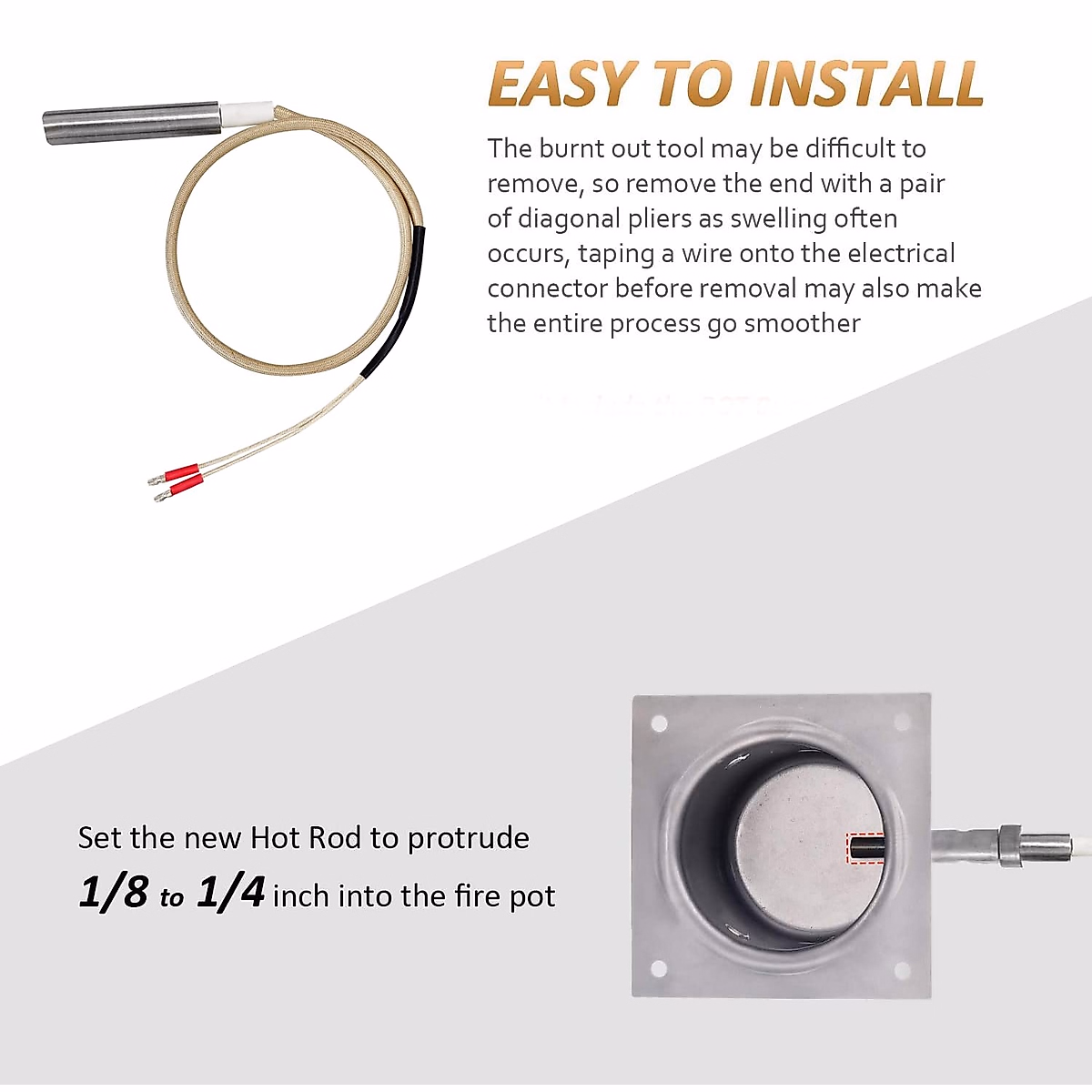 ZHOUWHJJ Replacement Igniter for 110V Green Mountain Daniel Boone and Jim Bowie Pellet Grill