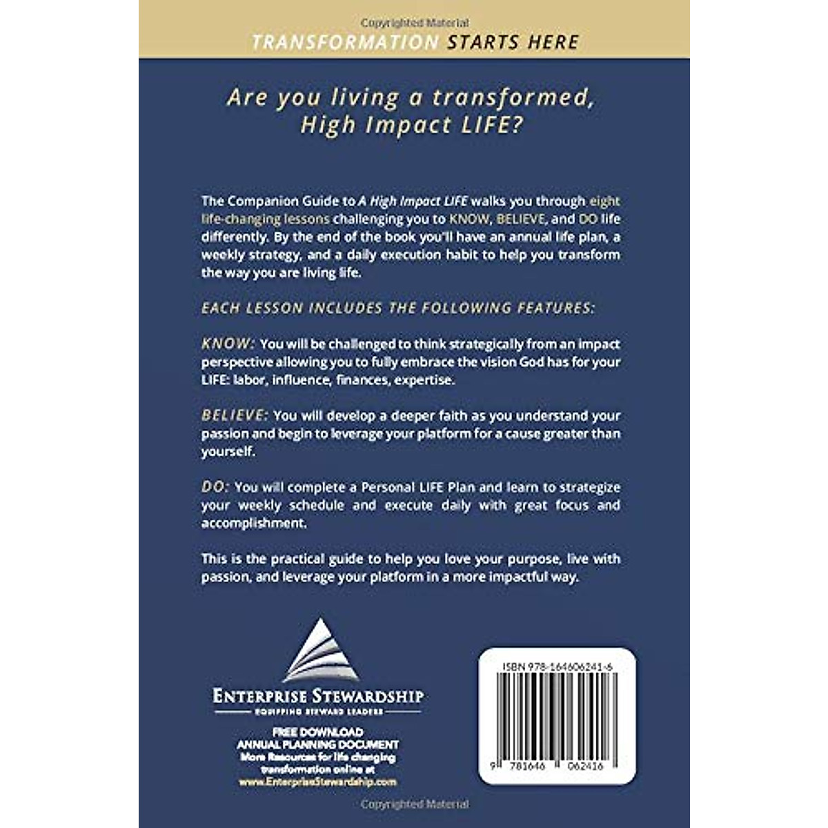 High Impact Habits: The Companion Guide to A High Impact LIFE