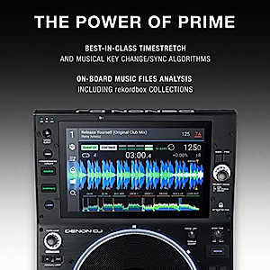 Denon DJ SC6000M PRIME –Standalone DJ Media Player with Motorized Platter, WiFi Music Streaming and 10.1-Inch Touchscreen