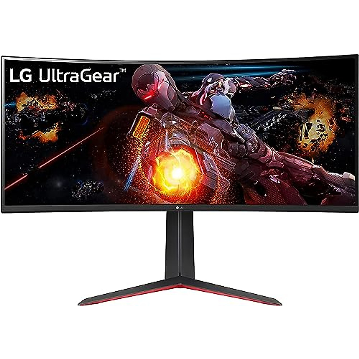 LG 34GP63A-B 34" Curved Ultragear QHD (3440 x 1440) HDR 10 160Hz Gaming Monitor with Tilt/Height Adjustable Stand, AMD FreeSync Premium, Display Port and HDMI, Black, WEPGPY
