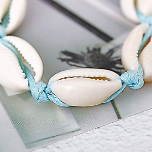 Aluinn Boho Turtle Layered Shell Anklet Set Silver Ankle Bracelets Beaded Foot Chain Beach Foot Jewelry Accessories for Women summer gifts