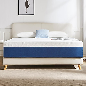 Natulliy Queen Mattress 10 Inch Gel Memory Foam Mattress in a Box, Medium Firm Support, Removable Cover, Fits Various Bed Frames,Non-Fiberglass Queen Size Mattress