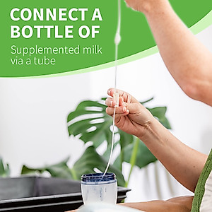 Haakaa Gen.3 Silicone Supplemental Nursing System Baby Nutrition Feeding Bottle Combo -0m+ Baby,Breastfeeding Essential -BPA Free - Grey