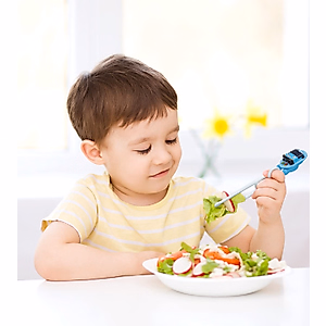 Tayo Training Chopsticks for Right Handed – Beginner for Kids, Edison Educational kitchen Suppliers for Toddlers, Durable Lightweight Portable BPA Free & ABS Plastic (Tayo (Blue))