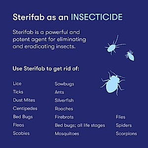 Steri-fab Bed Bug Insecticide 4 Gals Dust Mite Bed Bugs Killer Mattress Spray
