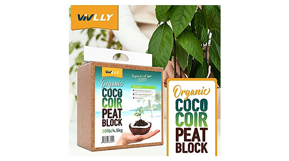 Vivlly Coco Coir Block: Organic Seed Starter for Healthy Plants