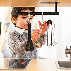 JDGOU Paper Towel Holder Self Adhesive or Drilling,Paper Towel Holder Under Cabinet,Paper Towel Holder Wall Mount Waterproof and Rustproof,Perfect Kitchen Organization for Kitchen,Sink,Bathroom Black