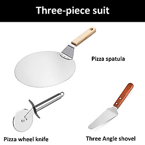 KT THERMO Wood Fired Pizza Oven, Portable for Outdoor Cooking, Includes Pizza Grill, Pizza Peel and Pizza Stone (Utensils for Cooking)