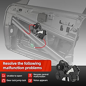 OTUAYAUTO Door Lock Actuator Motor Front Left Driver Side - Replacement for Toyota Camry 4Runner Tundra Sequoia, Scion XB TC, Lexus ES350 RX350 LS460, Replace OEM: 69040-0C050, 69040-06180