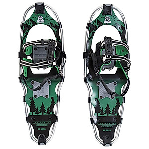 Yukon Charlie's Advanced 8x25 Inch Men's Snowshoe Kit with Aluminum Poles & Bag