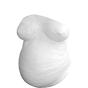 Pearhead Belly Casting Kit, Gender-Neutral Pregnancy Keepsake for Expecting Mothers, Mother’s Day Keepsake, Pregnant Belly Imprint DIY Plaster Mold Kit, White