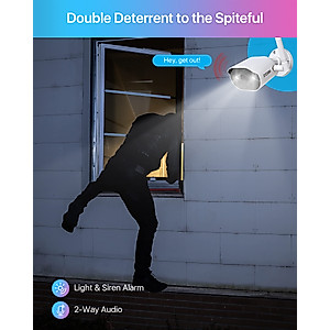 ZOSI 5MP Spotlight WiFi Home Security Camera Kit,2pack C308AH Wi-Fi HaLow Outdoor Cameras with Base Station,2-Way Audio,Night Vision,Weatherproof,Cloud Storage,Smart Light&Sound Alarm,Work with Alexa