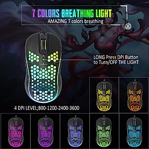 RGB One Handed Gaming Keyboard and Mouse Combo,USB Wired Mechanical Feeling Gaming Keypad with Wrist Rest Support, Gaming Mouse for Laptop PC Xbox PS4 Game Office