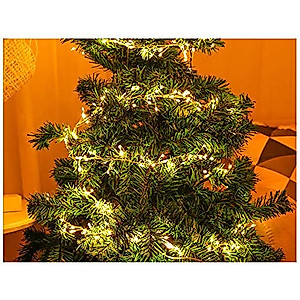 LED Christmas Tree Lights Outdoor/Indoor,Fairy Lights with 8 Lighting Modes,Warm White Twinkle Lights for Garden,String Lights for Bedroom,Led Light Strips,Halloween Lights Outdoor (100 LEDs)