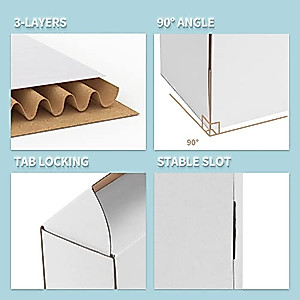 WIFTREY 7x5x4 White Shipping Boxes 25 Pack for Small Business, Small Corrugated Cardboard Boxes for Mailing, Packing, Shipping