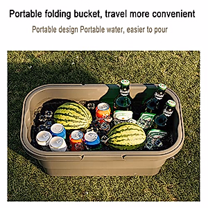 Collapsible Camping Basket,Foldable Picnic Basket with Handle,Picnic Basket with Table,Portable Outdoor Picnic Basket,Plastic Picnic Basket with Lid and Handles for Home Kitchen Picnic Outdoor BBQ