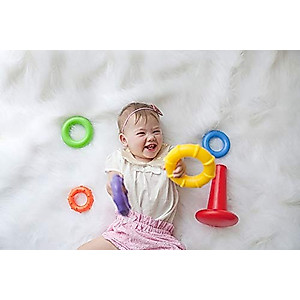 Playgro 4011455 Sort and Stack Tower for Baby Infant Toddler Children, Playgro is Encouraging Imagination with STEM/STEM for a Bright Future - Great Start for a World of Learning